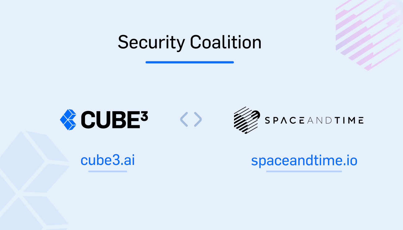 CUBE3 and Space and Time Partner to Make Web3 Safer - CUBE3.AI