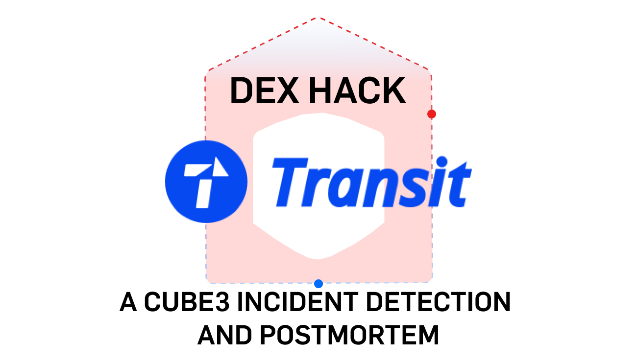 Days In Advance, CUBE3 Detected Transit Finance DEX Hacker